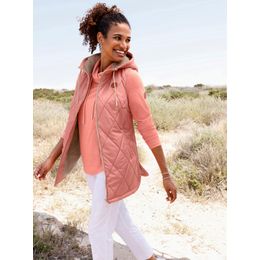 Casual Looks Damen Steppweste, rosa, Gr. 40, unifarben, 100% Polyester, Wattierung:100% Polyester, Westen