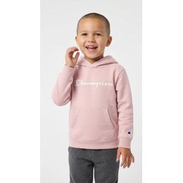 Champion Jungen Kapuzensweatshirt "ICONS CONTRAST Terry Hoodie", rosa, Gr. M, Obermaterial: 54% Baumwolle, 46% Polyester, Sweatshirts, mit Kapuze,