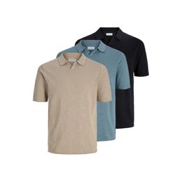 Jack & Jones Jack & Jones T-Shirt 'JJKANE' Herren Gr&ouml;&szlig;e L beige / marine / opal