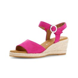 Gabor Damen Keilsandalette "Keilsandalette", Gr. 40, pink, Schuhe