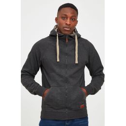 Kapuzensweatjacke Blend "BHSpeedy", Herren, Gr. S, charcoal, Sweatware, 60% Baumwolle, 40% Polyester, unifarben, regular fit normal, ohne Ausschnitt, Raglan&auml;rmel Rippb&uuml;ndchen, Sweatjacken, Stilvolle Kapuzensweatjacke mit hochabschlie&szlig;endem Kragen