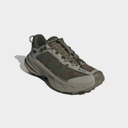 adidas terrex Herren Wanderschuh "TERREX FREEHIKER SL GORE-TEX", Gr. 45olive strata, night cargo, silber pebble, Textil, Schuhe, wasserdicht dank