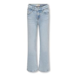 KIDS Only M&auml;dchen Weite Jeans "KOGJUICY LIFE WIDE LEG DNM DIA547 NOOS", blau, Gr. 134, unifarben, Denim/Jeans, Obermaterial: 99% Baumwolle, 1%
