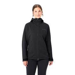 Vaude Damen Softshelljacke "Women's All Year Elope Softshell Jacket II"phantom blac, Gr. 44, Obermaterial: 100% Polyester. Futter: 100% Polyester,