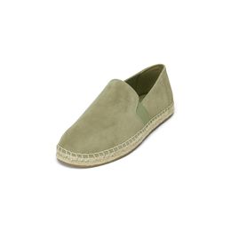 Marc O'Polo MARC O'POLO Herren Espadrille "aus edlem Ziegenleder", Gr. 43, gr&uuml;n, Obermaterial: 100% Leder (Ziege), unifarben, Schuhe