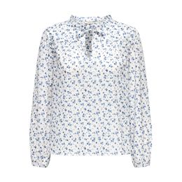 Only Damen Langarmbluse "ONLROANNE L/S TOP WVN NOOS"cloud dancer aop:sofia flower, Gr. L, bedruckt, Web, Obermaterial: 100% Baumwolle, Blusen