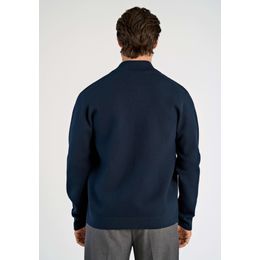 LINDBERGH Herren Cardigannavy, Gr. S, unifarben, Strick, Obermaterial: 52% Viskose, 26% Polyester, 22% Polyamid, Strickjacken, mit Viskose und