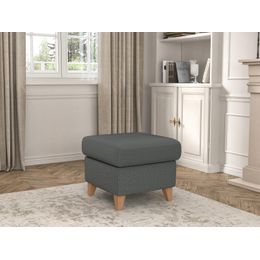 Sit & More Stauraumhocker SIT & MORE "Visby", grau, B:58cm H:48cm, Hocker, Stauraum, auch erh&auml;ltlich mit Wasser zu reinigendem "Soft clean" Bezug