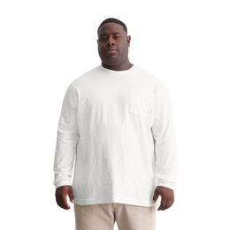 Marc O'Polo Langarmshirt MARC O'POLO "in Heavy-Slub-Jersey-Qualit&auml;t", Herren, Gr. 3XL, wei&szlig; (m101), Obermaterial: 100% Baumwolle, unifarben, skinny fit, Rundhals, Shirts Langarmshirt