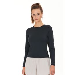 ENDURANCE ATHLECIA ATHLECIA Damen Langarmshirt "Almi", schwarz, Gr. 42, unifarben, 100% Polyester, Shirts, mit feuchtigkeitsregulierender Funktion