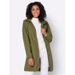Casual Looks Damen Kurzmantel, gr&uuml;n, Gr. 19, 100% Polyester, B&uuml;ndchen:5% Elasthan, 95% Polyester, M&auml;ntel