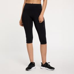 Energetics Herren Lauftights "DA.-TIGHT PORTIA II 3/4 W"schwarz, Gr. XL, Obermaterial: 88% Polyester, 12% Elasthan, Hosen, mit Tasche, mit DRY PLUS