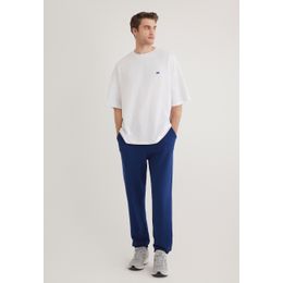 Mavi Herren Langarmshirt "CREW NECK T-SHIRT", wei&szlig;, Gr. XL, bedruckt, 100% Baumwolle, Shirts, Basic T-Shirt