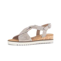 Gabor Damen Keilsandalette "Keilsandalette", Gr. 35,5, beige, Schuhe