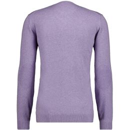 Ragman Herren V-Ausschnitt-Pullover, lila, Gr. XL, Strick, 95% Baumwolle, 5% Kaschmir, Pullover