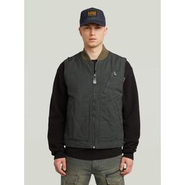 G-Star Raw G-STAR Herren Softshellweste "Duty Canvas Weste"asfalt, Gr. S, Obermaterial: 100% Baumwolle, Westen
