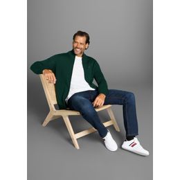 MAN'S WORLD MAN'S WORLD Herren Strickjacke "in vielen Farben Preis- Leistungsbestseller", gr&uuml;n, Basic, Gr. XXXL, unifarben, Strick, Obermaterial: 50% Baumwolle,