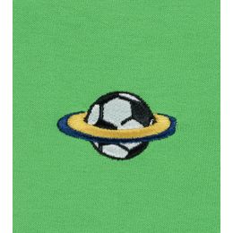 Ragwear Herren T-Shirt "Samms D Gots YOUMODO"gr&uuml;n, Basic, Gr. XXL, Material: 100% Baumwolle, Shirts, Kurz&auml;rmliges Shirt mit Fu&szlig;ball-Stickerei