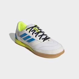 Herren Fu&szlig;ballschuh "TOP SALA COMPETITION II, HALLENB&Ouml;DEN", adidas Performance, Gr. 41cloud wei&szlig;, lucid ray blau, solar gelb, Leder, Synthetik,