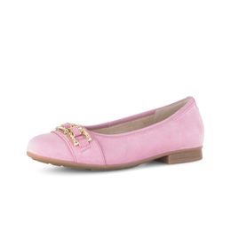 Ballerina Gabor "Eleganter Ballerina", Damen, Gr. 37,5, rosa, Schuhe Ballerina