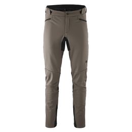 Gonso Herren Fahrradhose "Trail Pants Softshell M", grau, Gr. S, 100% Polyester, Hosen, Herren Softshell-Radhose, atmungsaktive MTB-Hose ohne