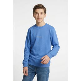 Jack & Jones Kinder Sweatshirt "JORNORREBRO EMB SWEAT CREW NOOS JNR"marina, Gr. 152, JACK & JONES JUNIOR, unifarben, angeraute Sweatware, Obermaterial: 89%