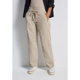 Street One Damen Cordhosemalted beige, Gr. 40, unifarben, Web, 98% Baumwolle, 2% Elasthan, Hosen, in Cord-Optik