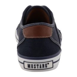 Mustang Shoes Herren Sneaker "Calogero", Gr. 45navy, Schuhe, Freizeitschuh, Halbschuh, Schn&uuml;rschuh mit modischen Kontrastn&auml;hten