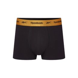 Reebok Herren Trunk "Hirst", Gr. Lschwarz with grau, gold, Single Jersey, Obermaterial: 95% Baumwolle, 5% Elasthan, Unterhosen, ohne Eingriff,
