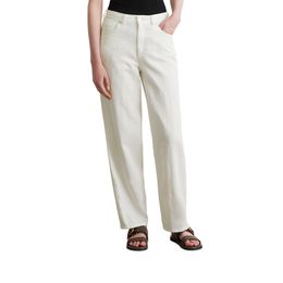 Marc O'Polo MARC O'POLO Damen Skinny-fit-Jeans "aus Organic-Cotton-Leinen-Mix", wei&szlig;, Gr. 33, unifarben, Obermaterial: 71% Baumwolle, 29% Leinen, Jeans