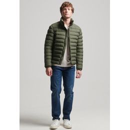 Superdry Herren Steppjacke "FUJI PRINT PADDED JACKET", gr&uuml;n, Gr. XXL, unifarben, Web, Obermaterial: 100% Polyester, Jacken, Slim Fit, mit