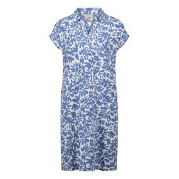 Cartoon Damen Druckkleid "Damen mit &uuml;berschnittenen &Auml;rmeln", blau, Gr. 34, Obermaterial: 98% Polyester, 2% Elasthan, Kleider