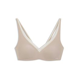 BOSS Damen B&uuml;gelloser BH "UNLINED_B.MIRAGE", Gr. Slight beige 270, Jersey, Obermaterial: 80% Polyamid, 20% Elasthan, BHs, Zweifarbig, mit