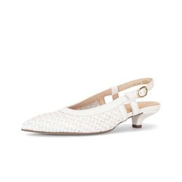 Gabor Damen Slingpumps "Slingpumps", Gr. 39, wei&szlig;, Schuhe