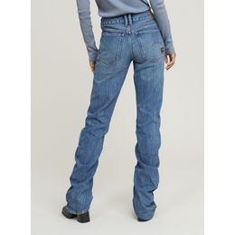 G-Star Raw G-STAR Damen 5-Pocket-Jeans "G-Staq Low Bootcut Jeans", blau, Gr. 24, Obermaterial: 75% Baumwolle, 25% Baumwolle, Jeans
