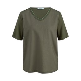 Peter Hahn - Blusen-Shirt, gr&uuml;n, Gr. 36 / S - Leinen