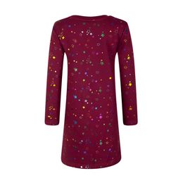 happy girls M&auml;dchen Strickkleid, bunt, Gr. 146, bedruckt, Feinstrick, Obermaterial: 70% Baumwolle, 30% Polyester, Kleider, mit tollem Einhorn-Motiv
