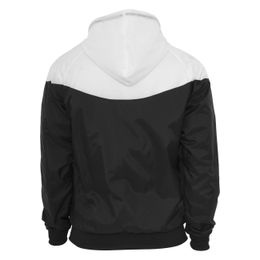 Urban Classics Herren Allwetterjacke "Urban Classics Herren Arrow Windrunner"schwarz, wei&szlig;, Gr. L, mehrfarbig, 100% Polyamid, Jacken