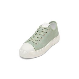 Marc O'Polo MARC O'POLO Damen Sneaker "aus hochwertigem Veloursleder", Gr. 38, gr&uuml;n, Obermaterial: 94% Leder, 6% Baumwolle, unifarben, Schuhe