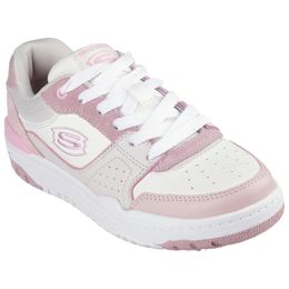 Sneaker Skechers "SKX-228", M&auml;dchen, Gr. 31, beige (natur kombiniert), Leder, Schuhe Sneaker, Schn&uuml;r,-Retro Sneaker mit Logostick, Gr&ouml;&szlig;enschablone zum Download