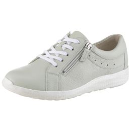 Waldl&auml;ufer WALDL&Auml;UFER Damen Schn&uuml;rschuh "IRA", Gr. 3,5, grau, Nappaleder, unifarben, Schuhe, Sneaker, Freizeitschuh, Halbschuh in Komfortweite H (=sehr weit)