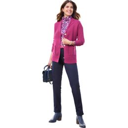 Damen Cardigan in Ripp-Optik erika, Gr&ouml;&szlig;e 40