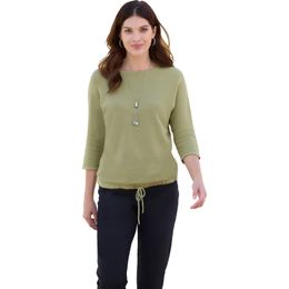 Damen 3/4 Arm-Pullover mit Fledermaus-&Auml;rmeln schilf, Gr&ouml;&szlig;e 56