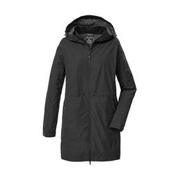 Parka Killtec "KOS 35 WMN PRK", Damen, Gr. 42, schwarz, Obermaterial: 100% Polyester;Futter: 100% Polyester, Jacken Parka, Wasser- und winddichter Damenparka, atmungsaktiv, verstellbar