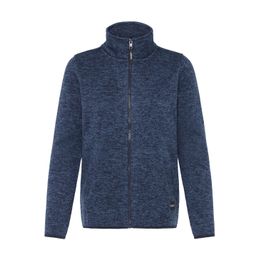Fleecejacke oxmo "Fleecejacke OXELFE", Damen, Gr. L, blau (marineblaus), Obermaterial: 100% Polyester PES., Jacken Fleecejacke