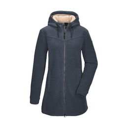 G.I.G.A. by Killtec Fleecejacke "GW 82 WMN FLC PRK", Damen, Gr. 36, blau (dunkelblau), Oberseite: 100% Polyester;R&uuml;ckseite: 100% Polyester, G.I.G.A. DX BY KILLTEC, Jacken Fleecejacke, Fleeceparka mit Teddyfell, 2-Wege-Rei&szlig;verschluss, verstellbare Kapuze