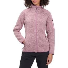 Fleecejacke McKINLEY "DA.-UNTERJACKE SKEENA WMS", Damen, Gr. 36, melange, violet, Obermaterial: 100% Polyester, Jacken Fleecejacke, f&uuml;r k&uuml;hle Temperaturen, mit durchgehendem Rei&szlig;verschluss