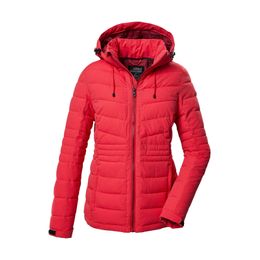 Steppjacke Killtec "KOW 10 WMN QLTD JCKT", Damen, Gr. 40, rot, Obermaterial: 100% Polyester;Futter: 100% Polyester;F&uuml;llung: 100% Polyester, Jacken Steppjacke, Damenjacke: abnehmbare Kapuze, wasserabweisend, atmungsaktiv