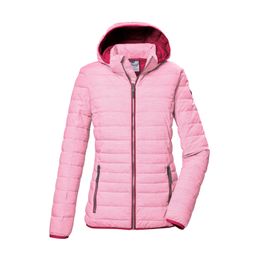 G.I.G.A. by Killtec Steppjacke "GS 63 WMN QLTD JCKT_Uyaka", Damen, Gr. 42, pink, Obermaterial: 100% Polyester;Futter: 100% Polyester;F&uuml;llung: 100% Polyester, G.I.G.A. DX BY KILLTEC, Jacken Steppjacke, Steppjacke: wasser- und windabweisend, atmungsaktiv, abzippbare Kapuze