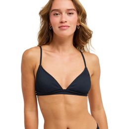 Triangel-Bikini-Top Roxy "Roxy Love", Damen, Gr. L, Cup B, anthrazit, Obermaterial: 91% Nylon, 9% Elasthan;, Bikini-Oberteile Triangel-Bikini-Top